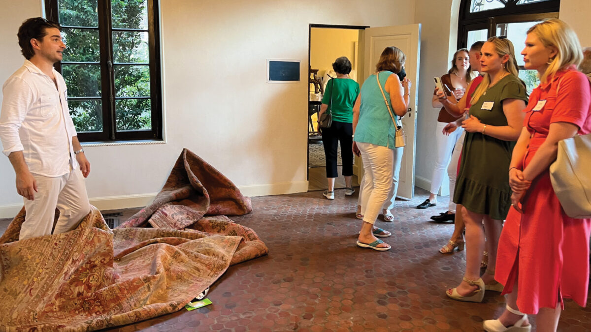 Every Home Starts With a Rug - Green Front